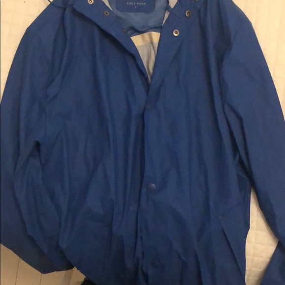 Cole Haan | Jackets & Coats | Cole Haan Mens Blue Unlined Rain Coat ...
